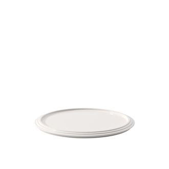 Villeroy & Boch Villeroy und Boch - Iconic Servierteller, Präsentationsteller aus Premium Porzellan für festliche Anlässe, spülmaschinengeeignet, weiß, 24 cm