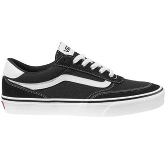 Vans Brooklyn Sneaker f&uuml;r Herren, Canvas, niedrig geschnitten (Schwarz/Wei&szlig;)