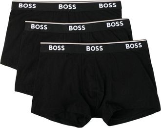 BOSS Boxershorts mit Logo-Bund (3er-Set) - Schwarz