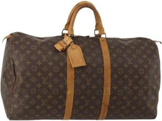 Louis Vuitton Sac Boston Keepall 55 Pre-owned - Femme - Pre-owned - Brun - Taille: ONE Size