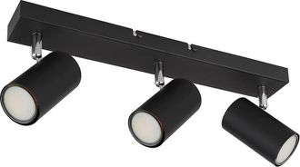 Globo Lighting Globo Deckenleuchte - Schwarz matt - Metall - 3-flammig - B 45 cm