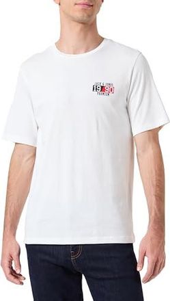 Jack & Jones Jprbluspace Tee SS Crew Bmuss24 T-Shirt, Cloud Dancer, M Homme