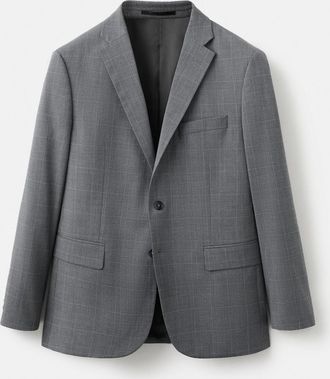 Mango Veste de costume London regular-fit gris - Homme - 46 - MANGO MAN