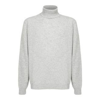 Dell'Oglio Homme, Pulls, Gris, Taille: 2XL Tricot Gris pour Homme Aw24
