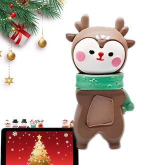 Generic Weihnachtsdekoration - Weihnachtsmann-Puppe, Ornament, Handy-Clip | Festliches Desktop- und Autozubeh&ouml;rmodul f&uuml;r Urlaubsbegeisterte, die Monitore, Mob