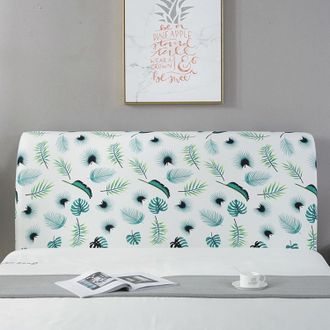 Generic Moderner elastischer Bettkopfteilbezug, staubdicht mit 3D-Hintergrund, for Kingsize-, Doppel- und Queensize-Betten(D,200cm)