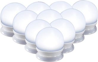 DOITOOL 10stücke Kosmetikspiegel Fach Mit Beleuchtung Led-spiegelleuchten Für Schminktisch Make-up Lichter Streifen Einfach Anbringen Drei Lichtfarben