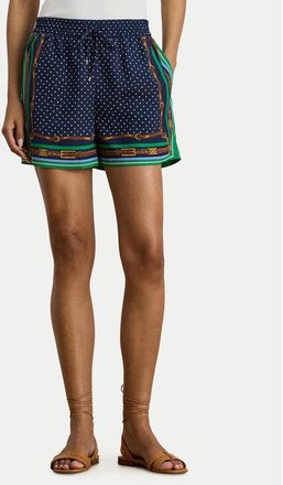 Lauren Ralph Lauren Stoffshorts 200B20822001 Dunkelblau Regular Fit
