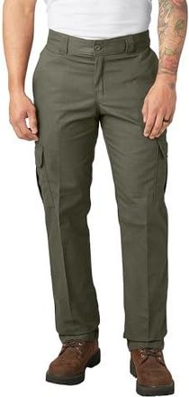 Dickies Regular Straight Stretch Twill Cargo Pant-P Pantalon dutilité Professionnelle, Vert Mousse, 30 W/32 L Homme