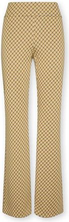 Elena Miro Femme, Pantalons, Beige, Taille: 36 FR Pantalon jacquard stretch