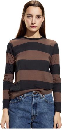 Cynthia Rowley Femme, Tops, Brun, Taille: 40 FR T-shirt à manches longues de tous les jours