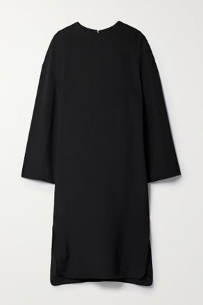 FFORME Sadie Midikleid Aus Seiden-cr&ecirc;pe - Schwarz