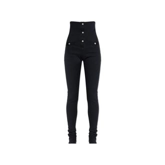 The Attico High-Rise Hosen - - Trousers - Damen - Schwarzk - S