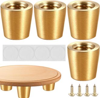 Generic Tischbein, 4 St&uuml;cke Kommode Beine, Schwer Belastbare Rutschfeste M&ouml;belf&uuml;&szlig;e F&uuml;r Stuhl Nachttisch Kommode Bett Schreibtisch Schrank