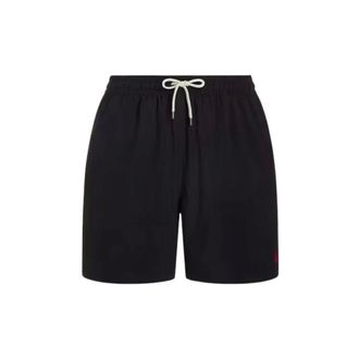 Ralph Lauren Homme, Maillots de bain, Noir, Taille: XL Traveler Mid Swim Trunk