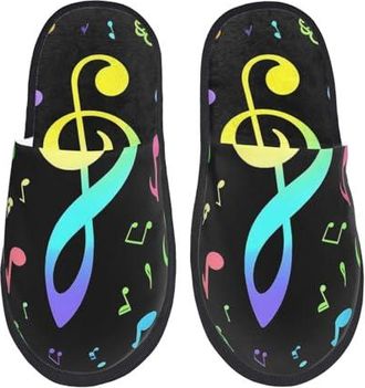 Generic Notes De Musique Unisexe Chaussures De Maison L&eacute;g&egrave;res Pantoufles Confortable Chaussons Pour Maison Hiver Automne M