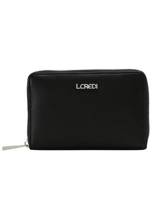 L.Credi Womens FLIPPA Bi-Fold Wallet, schwarz