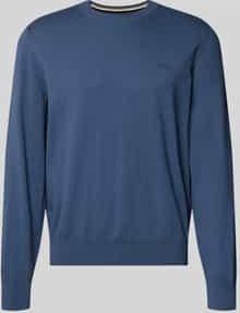 HUGO BOSS Regular Fit Strickpullover aus reiner Baumwolle Modell UPCAS