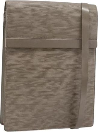 Louis Vuitton Sac bandouli&egrave;re en cuir Epi Pre-owned - Femme - Pre-owned - Gris - Taille: ONE Size