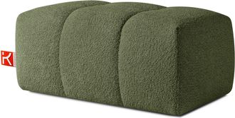 Konsimo Ecksofa RAVIA mit Schlaffunktion, Modern-Stil, Premiumqualit&auml;t aus EU, kompakte Gr&ouml;&szlig;e, Boucl&eacute;-Stoff, ausziehbare Liegefl&auml;che (193x150 cm) (olivgr&uuml;n, S