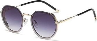 Generic Lunettes de soleil design 2025 en métal pour hommes et femmes lunettes de conduite de vacances en plein air (couleur : B, taille : moyen)