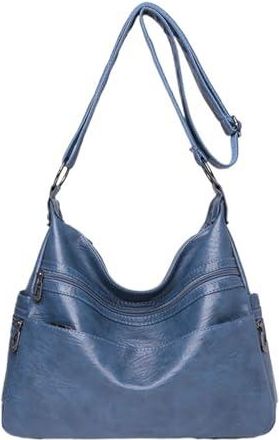 Generic Compatible for le sac &agrave; main for femme, bandouli&egrave;re d&eacute;contract&eacute;e de grande capacit&eacute;, for, dos(Lake Blue)