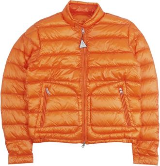 Moncler Homme, Vestes, Orange, Taille: 3XL Castelnou Short Down Jacket