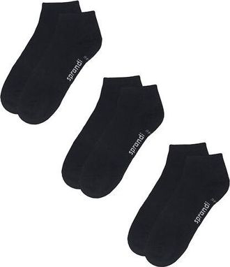 Sprandi Kurze Socken 0MB-002-AW23 (3-pack) Schwarz