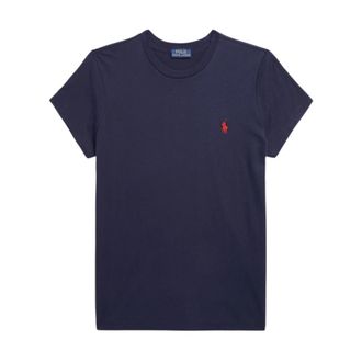 Ralph Lauren Cotton Jersey Crewneck Tee - - Tops - Damen - Blau - XS