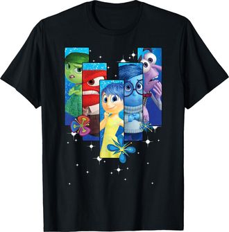 Disney Pixar Inside Out Character Panel Lineup Poster T-Shirt