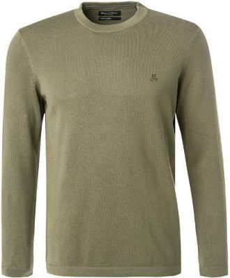 Marc O'Polo Herren Pullover grün unifarben