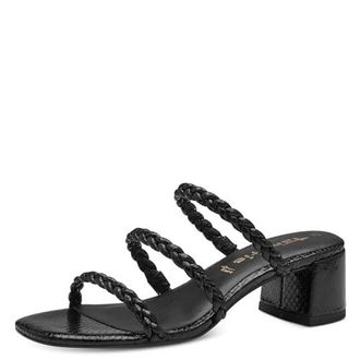 Tamaris Femme Damen 1-27234-42 Sandale &agrave; Talon, Black, 38 EU