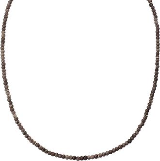 Glanzst&uuml;cke M&uuml;nchen Halskette - Sterling Silber Halskette Chalcedon - Gr. unisize - in Grau - f&uuml;r Damen