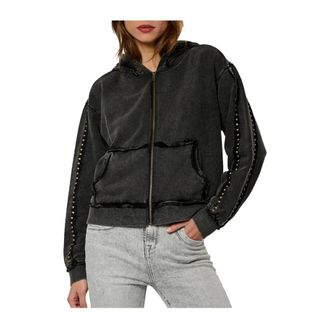 Kaporal Femme, Sweatshirts et sweats &agrave; capuche, Gris, Taille: 44 FR Zip-throughs