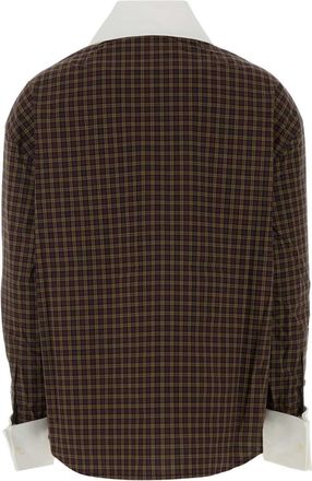 Marni Embroidered Poplin Oversize Shirt - Brown