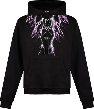 Phobia Archive Homme, Sweatshirts et sweats &agrave; capuche, Noir, Taille: XL Lightning Sweat &agrave; capuche