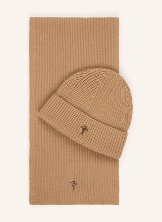 Joop Set Amante: Schal Und M&uuml;tze Mit Geschenkbox braun