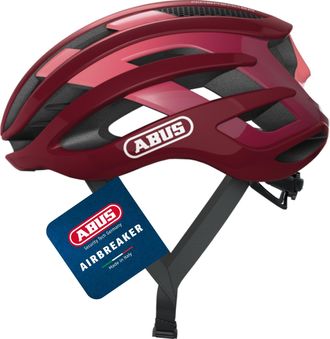 ABUS Rennradhelm AirBreaker - High-End Fahrradhelm f&uuml;r den professionellen Radsport - f&uuml;r Jugendliche und Erwachsene - Helm f&uuml;r Damen und Herren - Bordeaux
