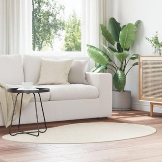 vidaXL Teppich Creme 120 x 170 cm Polyester Vidaxl