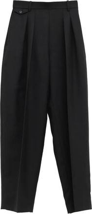 Khaite pantalon Dugan plissé - Noir