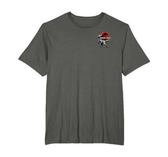 Jurassic Park Logo On Raptors Tail Pocket T-Shirt