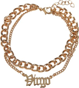 Urban Classics Zodiac Golden Anklet Virgo Frauen Fusskette goldfarben L-XL
