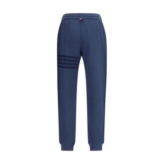 Thom Browne Mens Blue Cotton Casual Pants