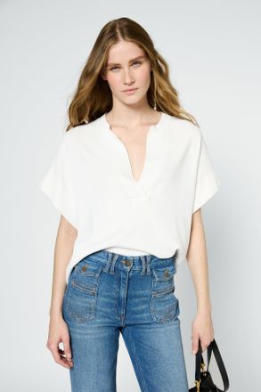 Gerard Darel Pull ample en microfibre - JAZMIN - Blanc