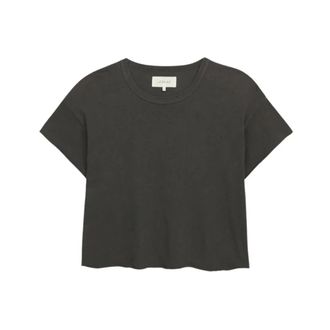 The Great. THE Great, Femme, Tops, Noir, Taille: 36 FR Crop T-shirt