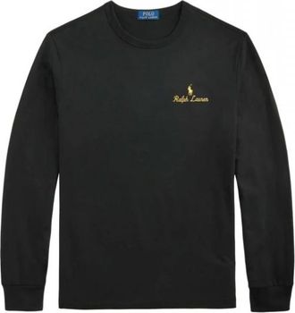 Ralph Lauren Homme, Tops, Noir, Taille: M Logo Jersey Long Sleeve T-Shirt