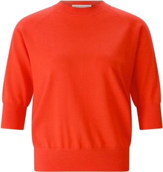 Dries Van Noten Femme, Pulls, Rouge, Taille: 38 FR Maille &agrave; col rond