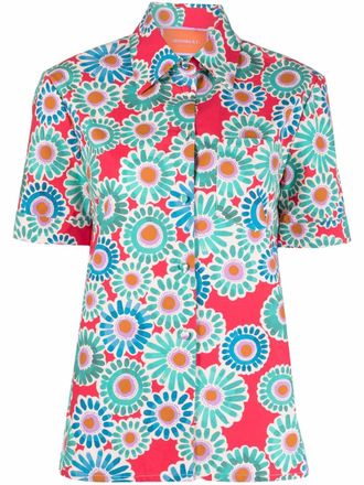 La DoubleJ chemise Clerk &agrave; manches courtes - Rouge