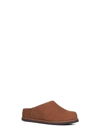 UGG Womens Leather Clogs Otzo Brown Mules Sandal