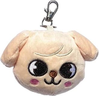 Generic Sk-zoo Porte-cl&eacute;s en peluche 7 x 9 cm, s&eacute;rie petits animaux, pendentif porte-cl&eacute;s, H, 1